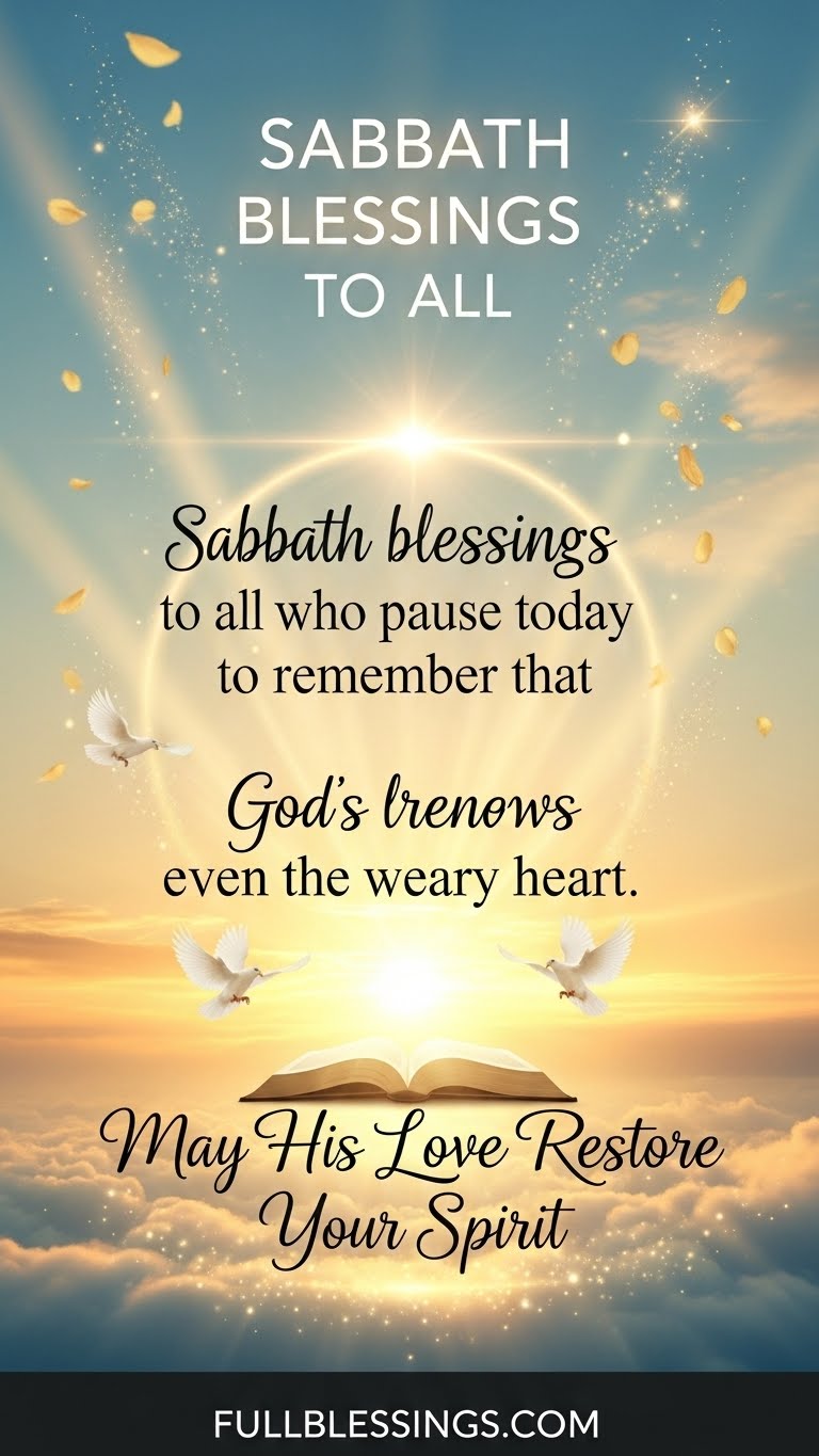 100 Sabbath Blessings, Quotes, Prayers, Greetings, Bible Verses ...